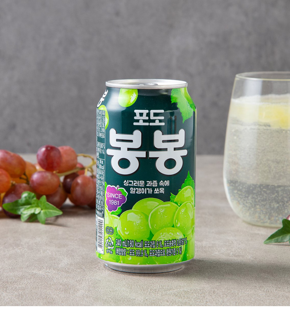 [HTB] ヘテ ぶどうボンボンジュース /340ml ぶどうの果実がまるごと入り マスカット | ドリンク/飲料/お茶,飲料 | 韓国食品ならいいとこショップ