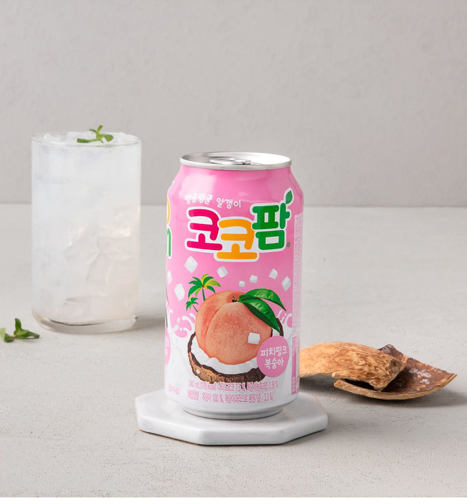 [HTB] ヘテ ココパムピーチピンク 桃味 / 1BOX(340ml×24缶) ナタデココ ドリンク 韓国飲料 桃ジュース ココナッツゼリー ナタデココ まとめてお買い得 | ドリンク/飲料 ...
